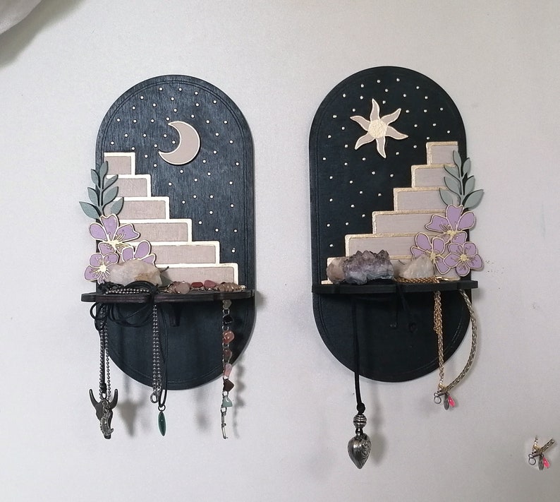 Sun Shelf Flower Shelf Crystal Shelf Handmade Geometric - Etsy