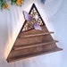 Golden Moth Shelf, Moon Shelf, Crystal Shelf, Handmade Geometric Shelf ...