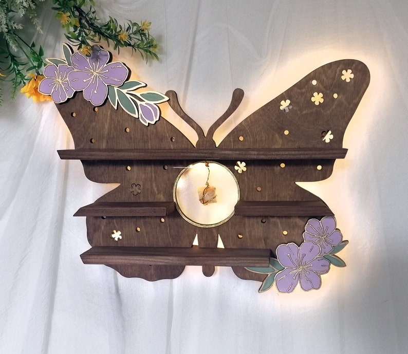 Butterfly Shelf Moth Shelf Crystal Shelf Handmade Geometric - Etsy