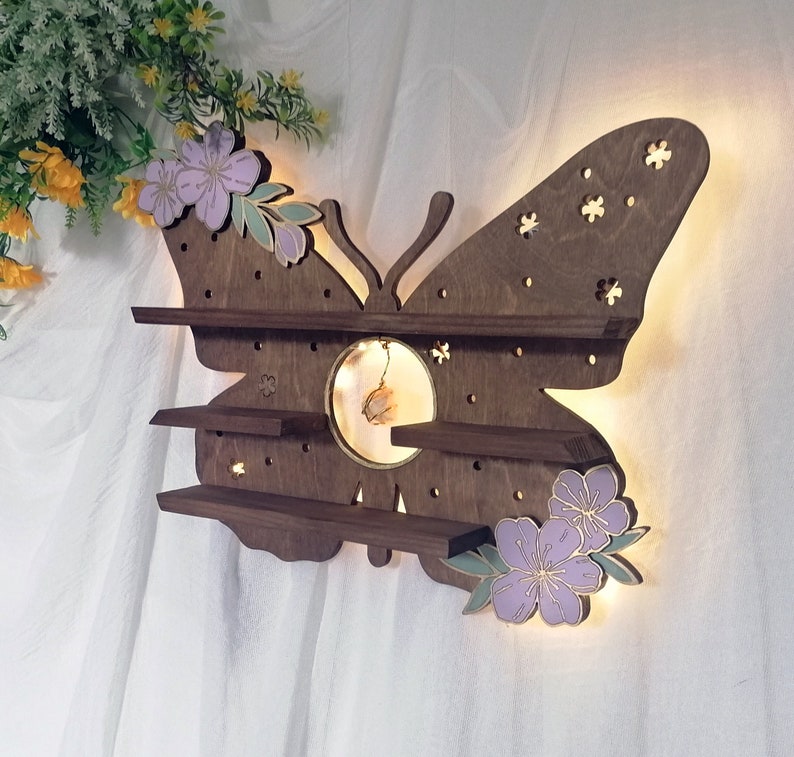 Butterfly Shelf Moth Shelf Crystal Shelf Handmade Geometric - Etsy
