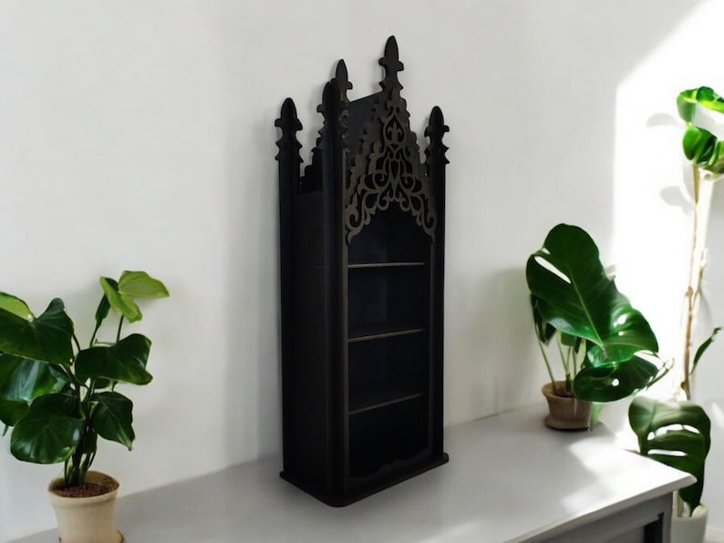 Gothic Crystal Shelf , Black Vintage Storage Display , Crystal Shelf - Etsy