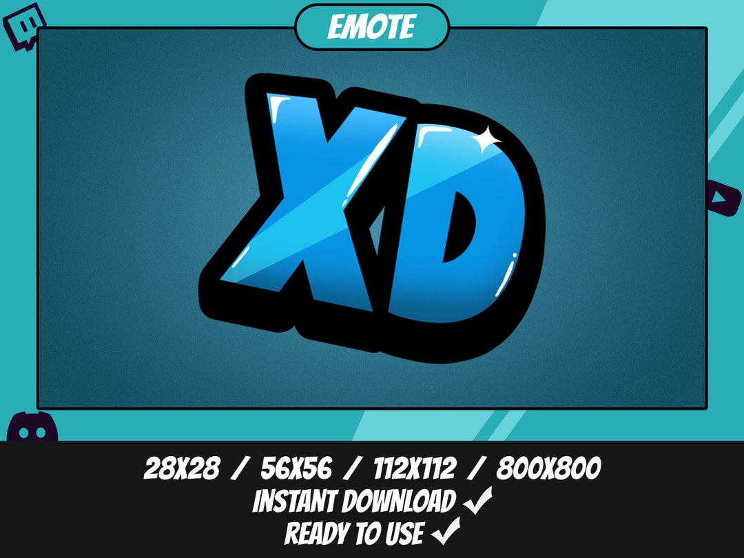 Streamer Emote XD / Twitch / Discord / Youtube - Etsy
