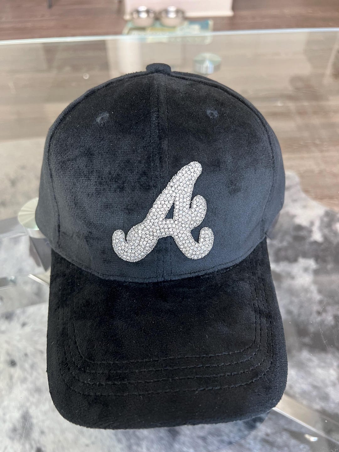 Black A Rhinestone Caps - Etsy