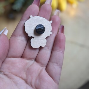 BSD - Dazai Osamu Wooden Pin Badge - Etsy