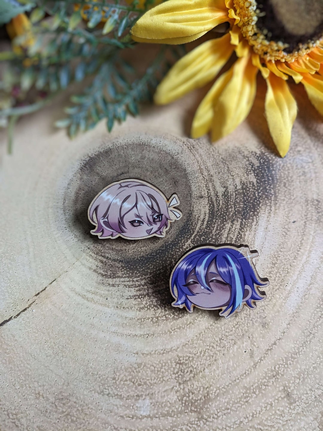 Project Sekai - Rui & Tsukasa Wooden Pins - Etsy
