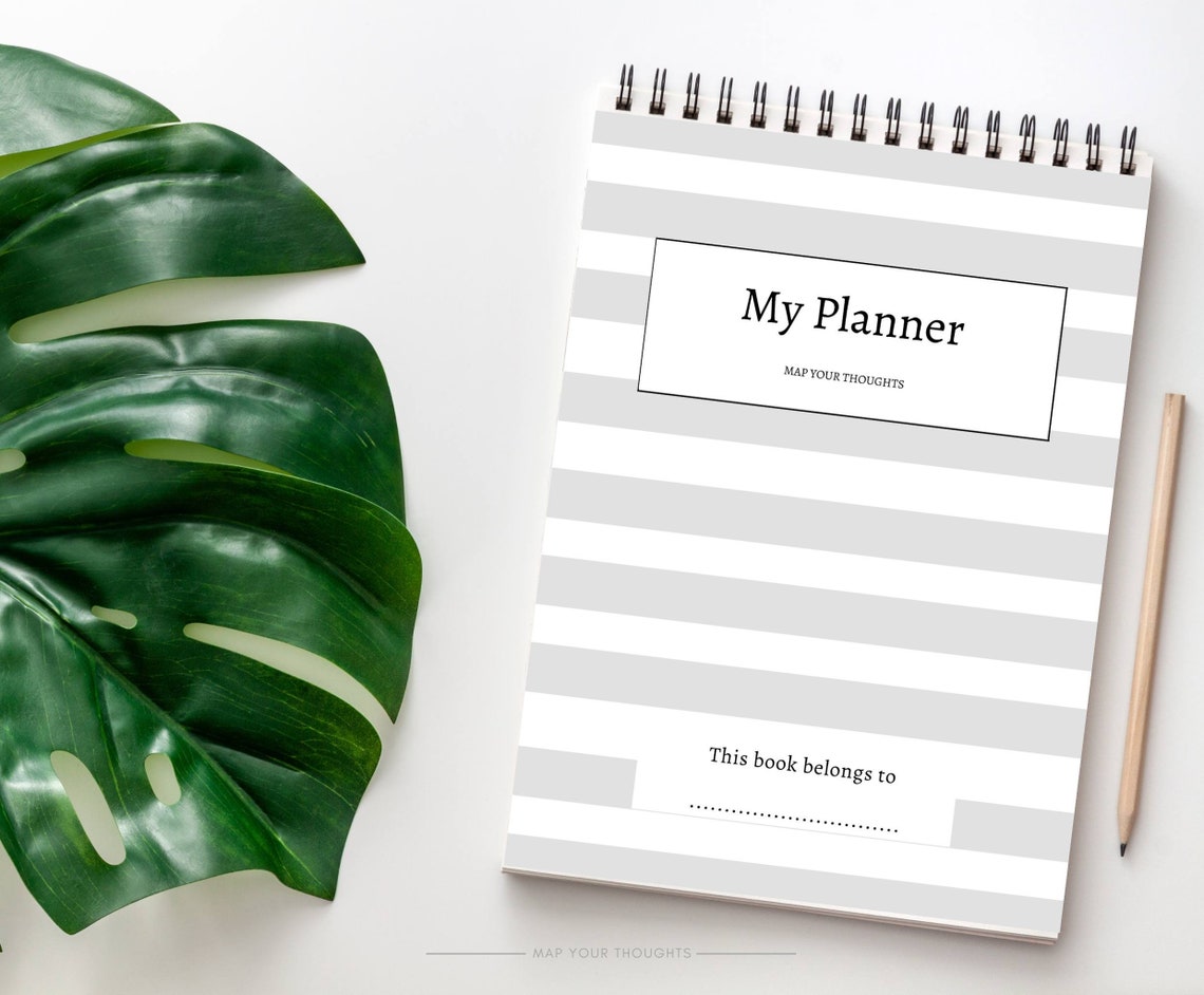 Undated Study Planner Printable Student Planner Assignment - Etsy