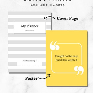 Undated Study Planner Printable Student Planner Assignment - Etsy