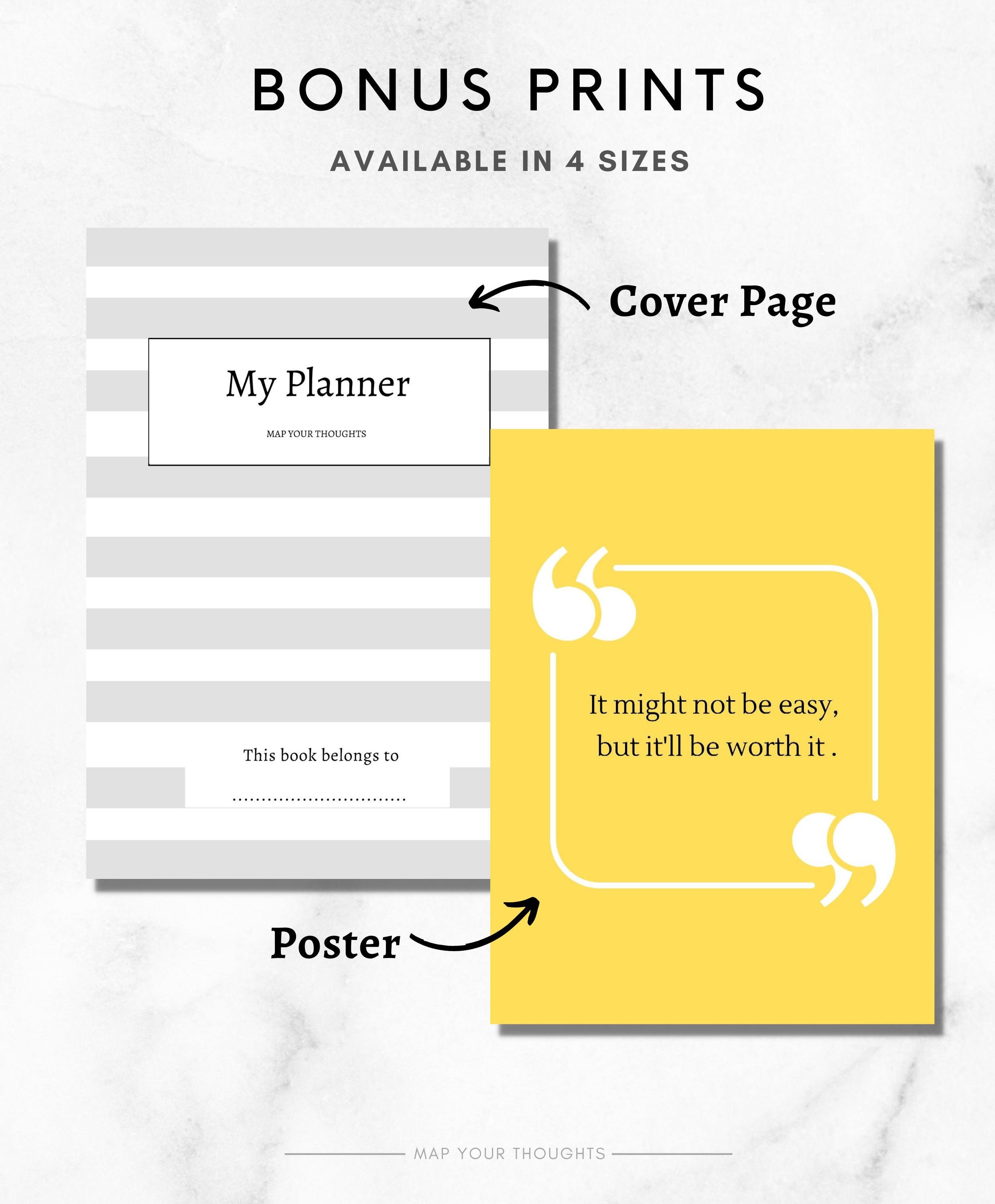 Undated Study Planner Printable Student Planner Assignment - Etsy