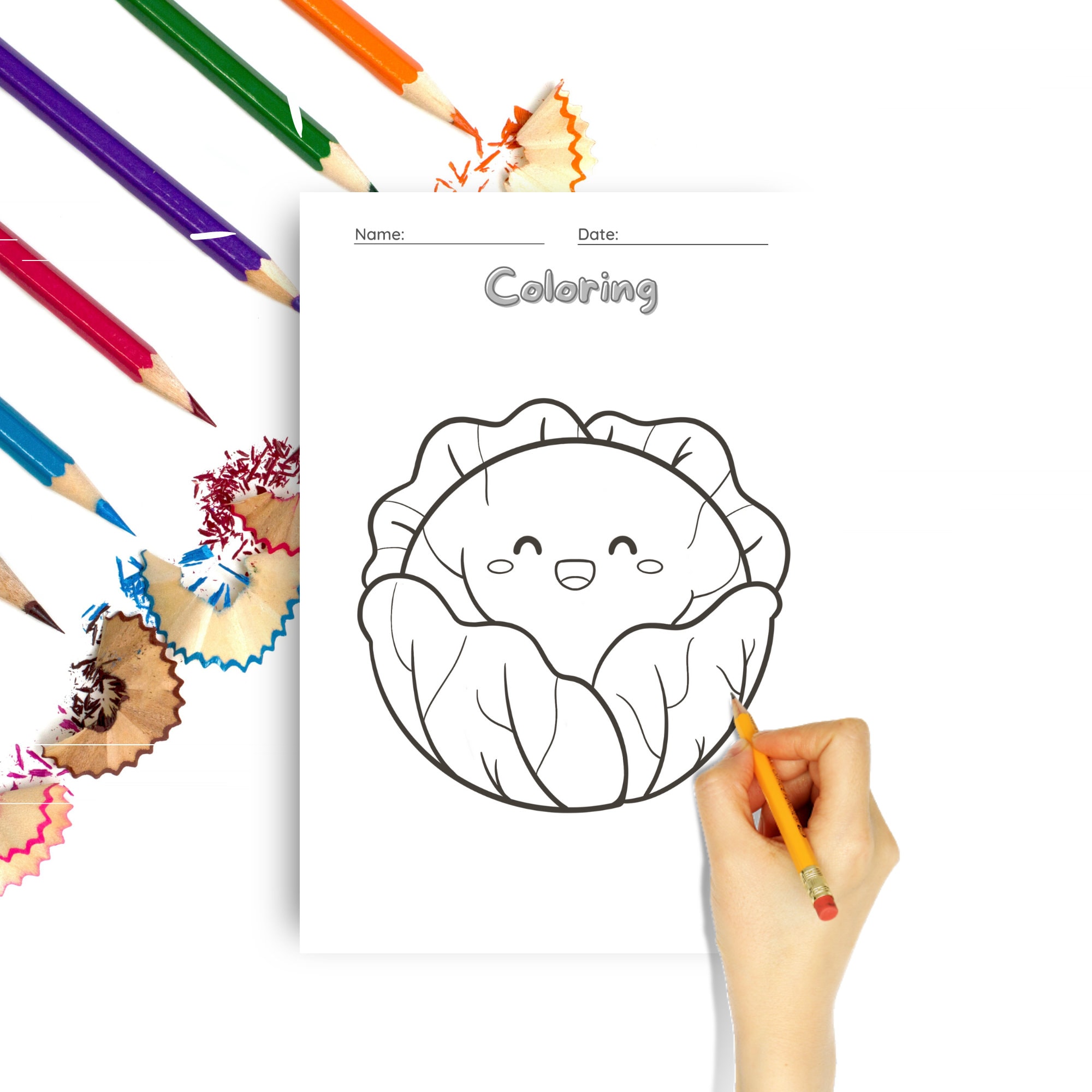 Fruit and Vegetable Coloring Book for Kids: Fruit and Vegetable Book ...