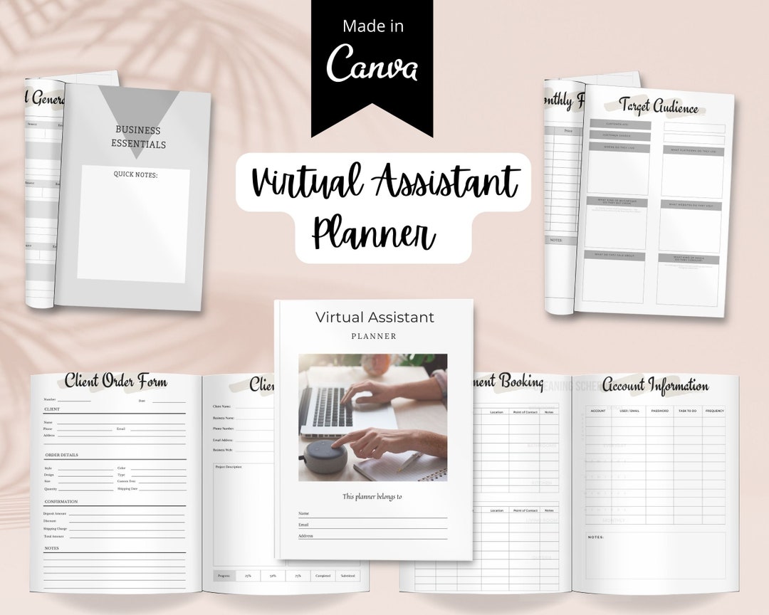 Virtual Assistant Planner | Virtual Assistant Planner in Canva ...