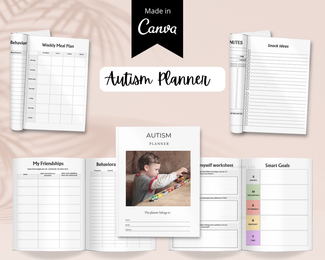 Autism Planner | Autism Planner in Canva | Instant Download - Etsy