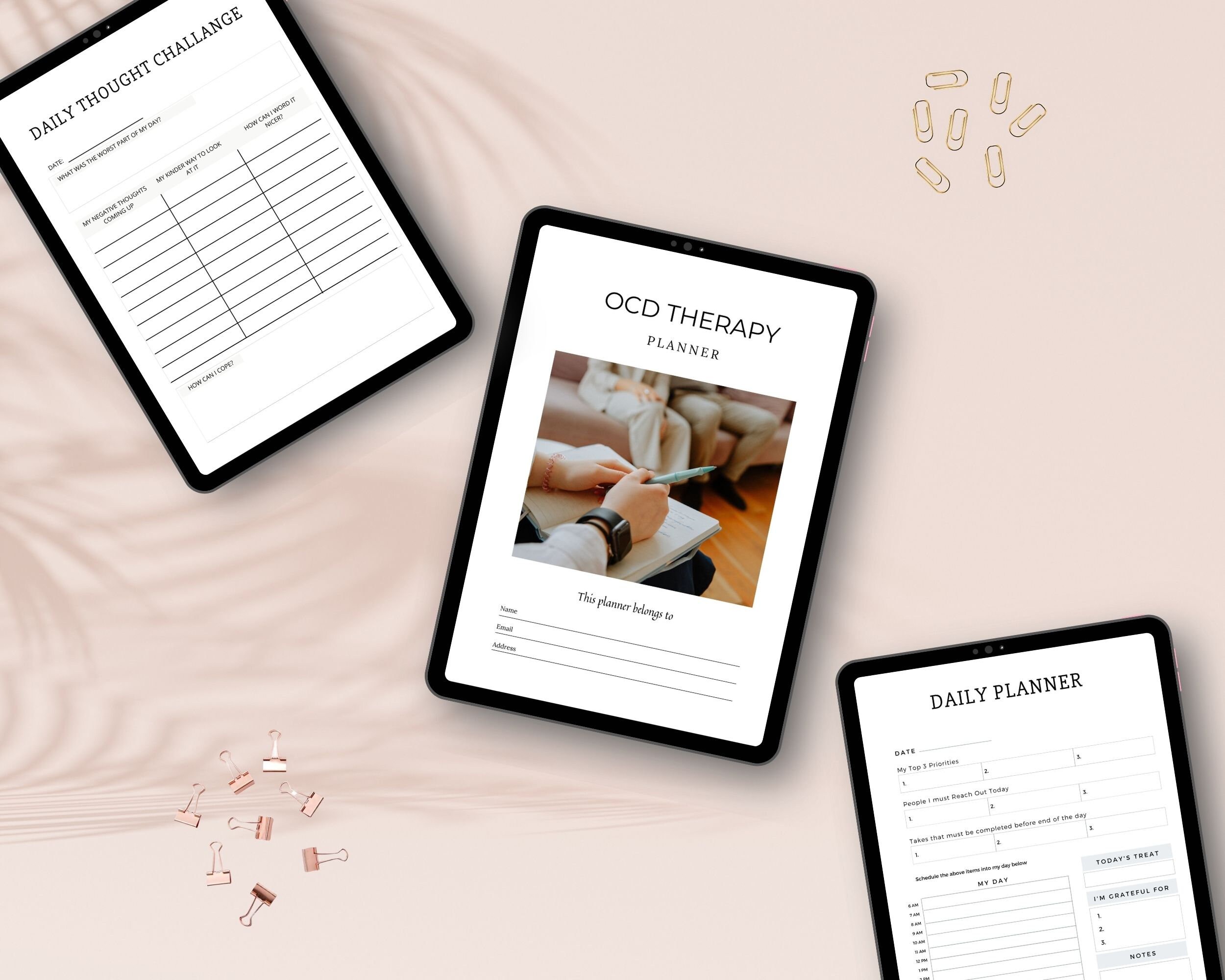 OCD Therapy Planner OCD Therapy Planner in Canva Instant Download - Etsy