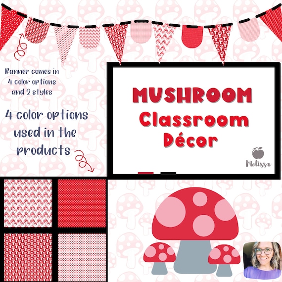 Mushroom Classroom Decor Mushroom Classroom Decoration Easy - Etsy