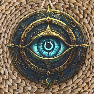 Personalized Evil Eye Door Sign Talisman Wreath Sign Gothic Halloween ...