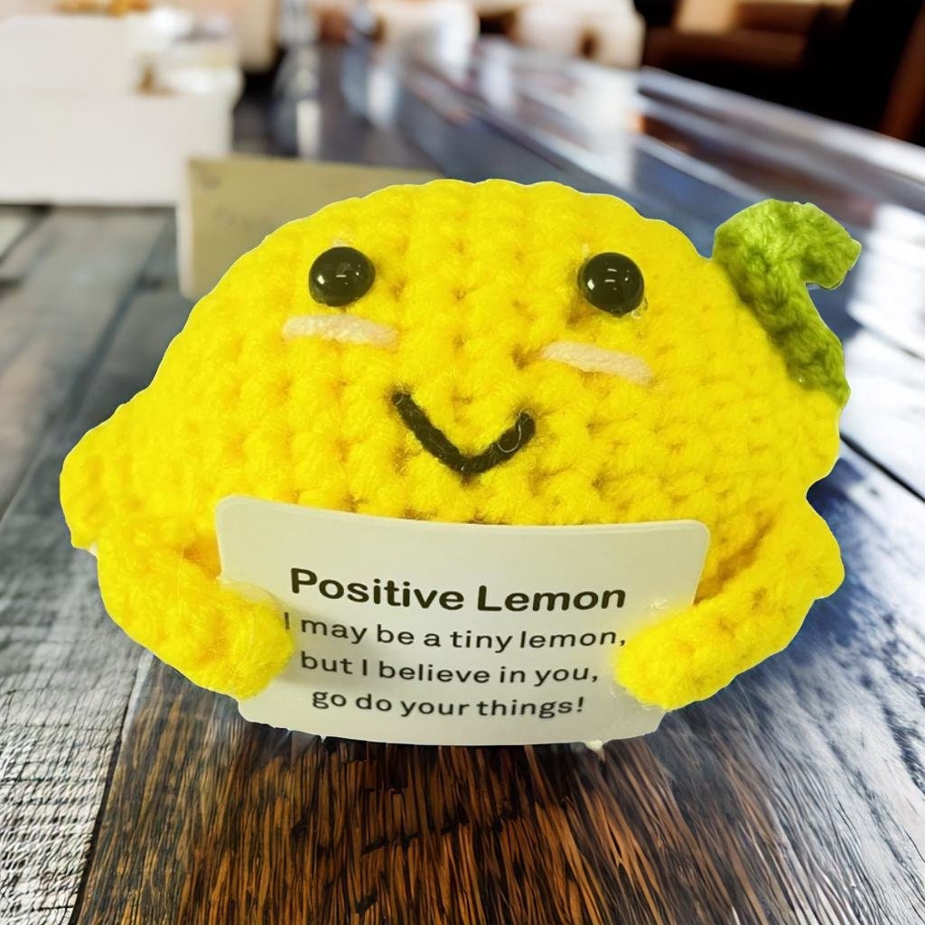 Crochet Motivation Fruit Doll, Crochet Positive Fruits, Emotional ...