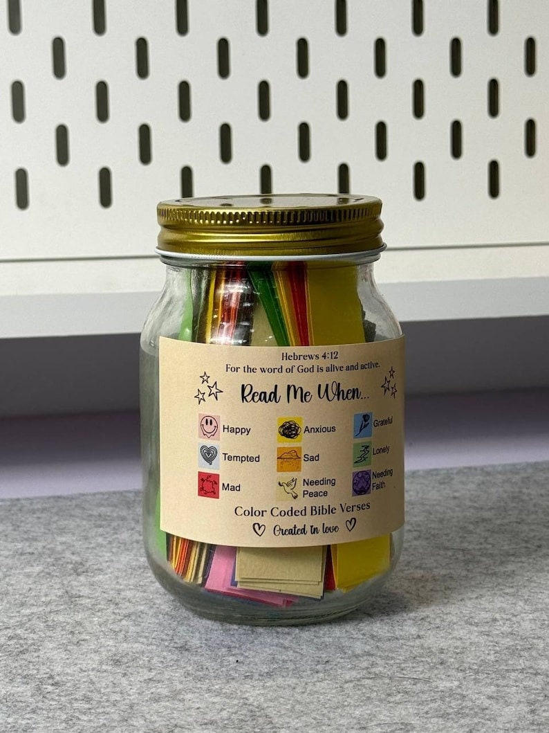 Bible Jar Listen to God Advices, Read Me When Emotion and Feeling Jar ...