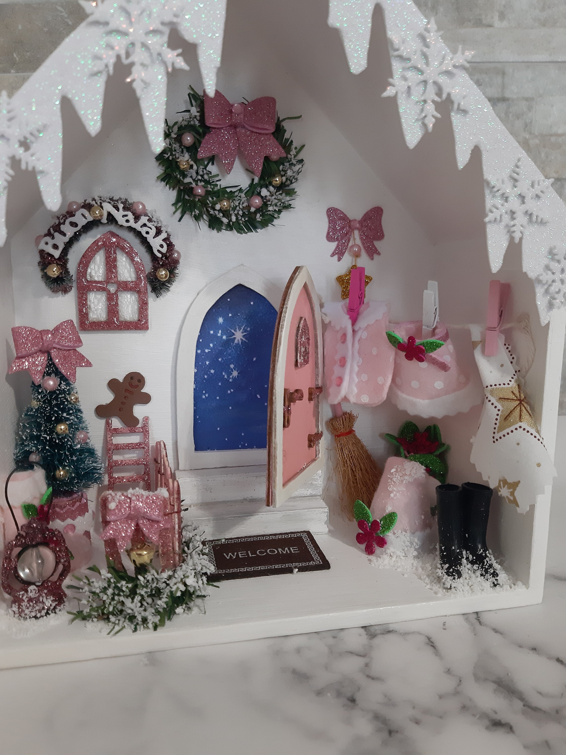 Wooden Elf Magic House UNIQUE PIECE Elf Holder - Etsy