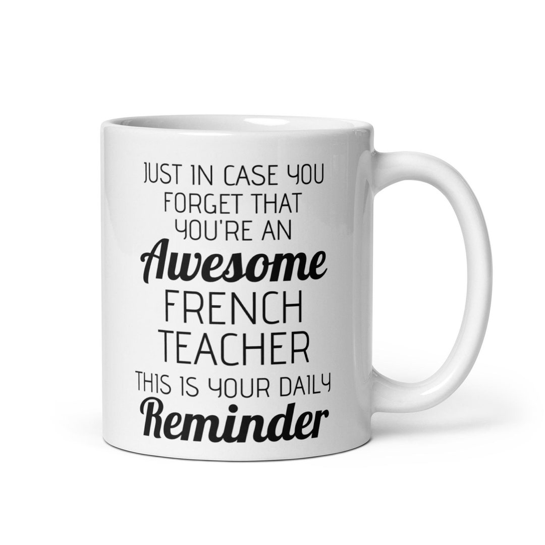 Funny French Teacher Thank You Secret Santa Appreciation New Job ...