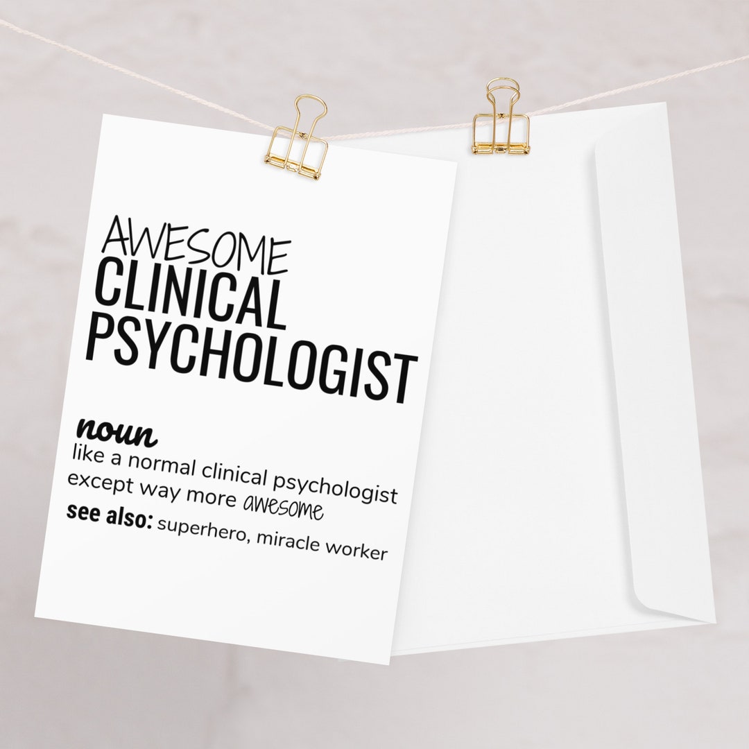 Awesome Clinical Psychologist Definition Greeting Card Clinical