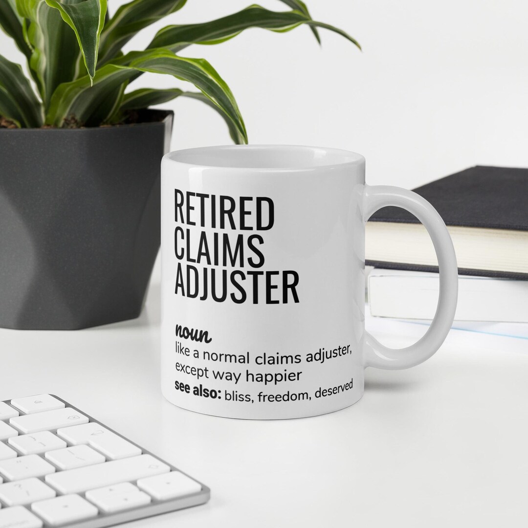 Claims Adjuster Retirement Thank You Appreciation Leaving Gift, Retired ...