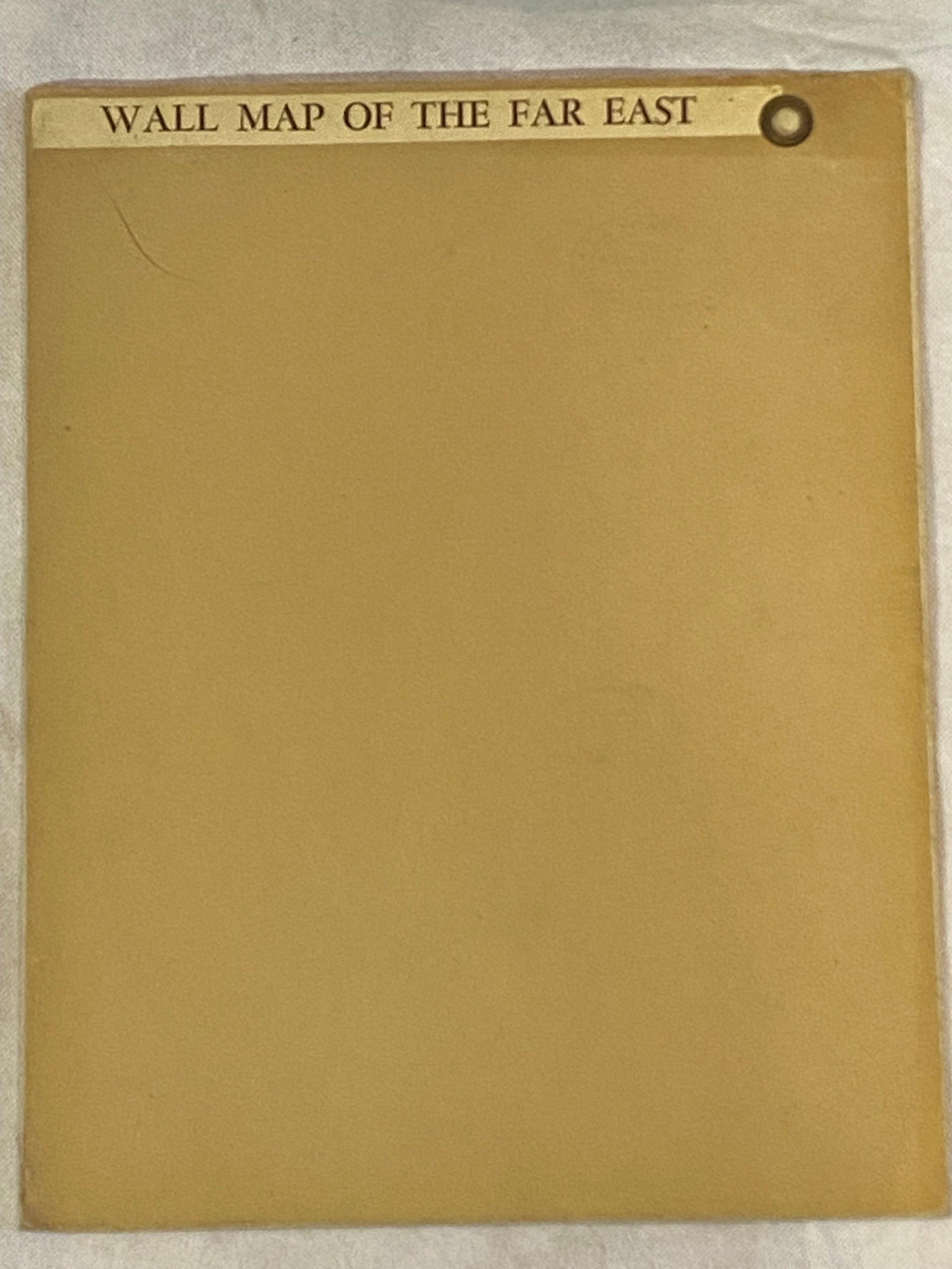 Vintage School Wall Map of the Far East - Etsy UK