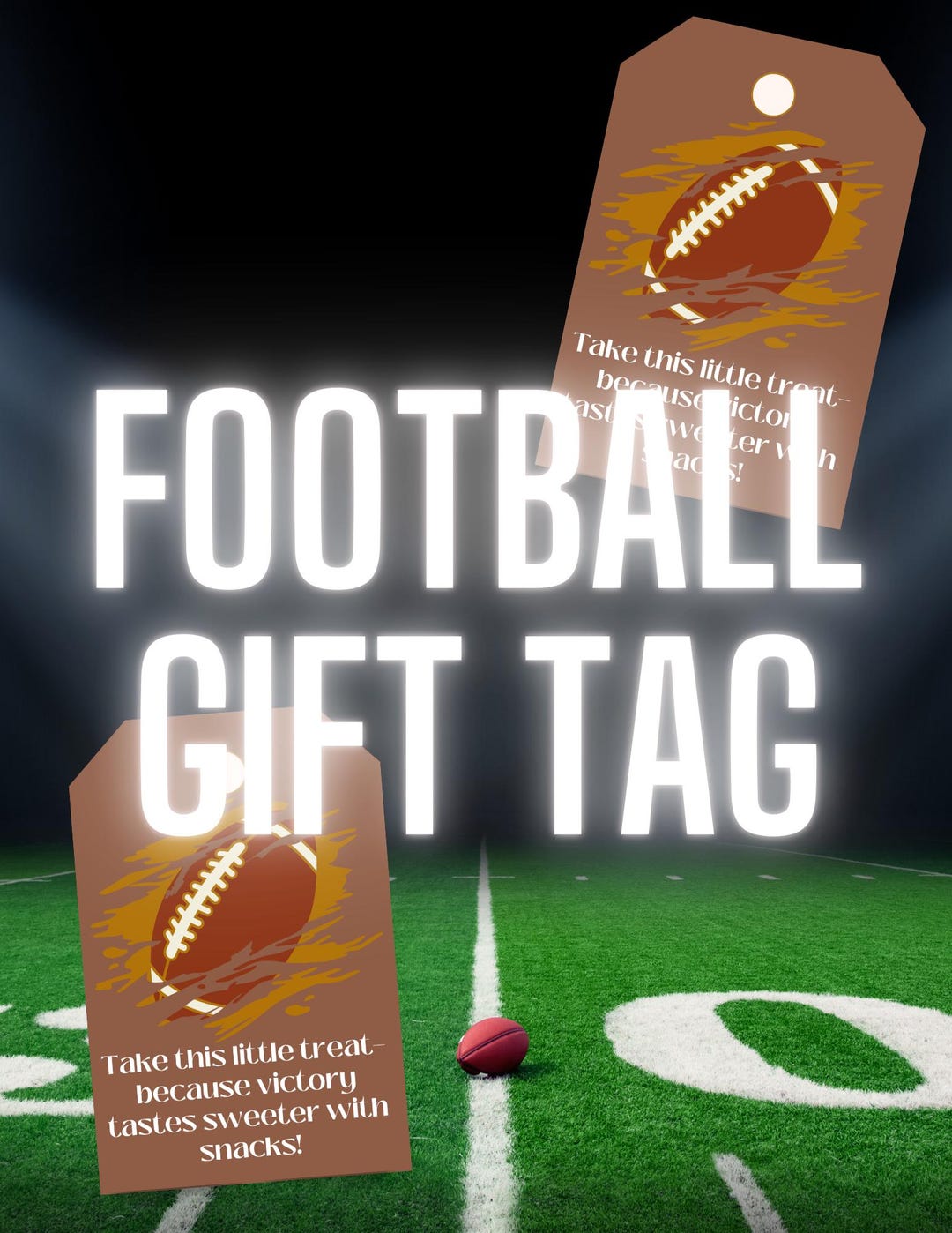 Football Gift Tag, Super Bowl Party Gift Tag, Football Themed Party ...
