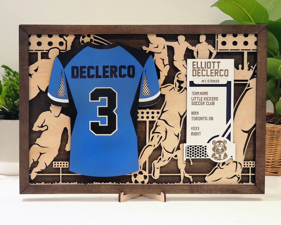 Soccer Jersey Plaque: Unique Grad or Senior Night Gift - Personalize ...