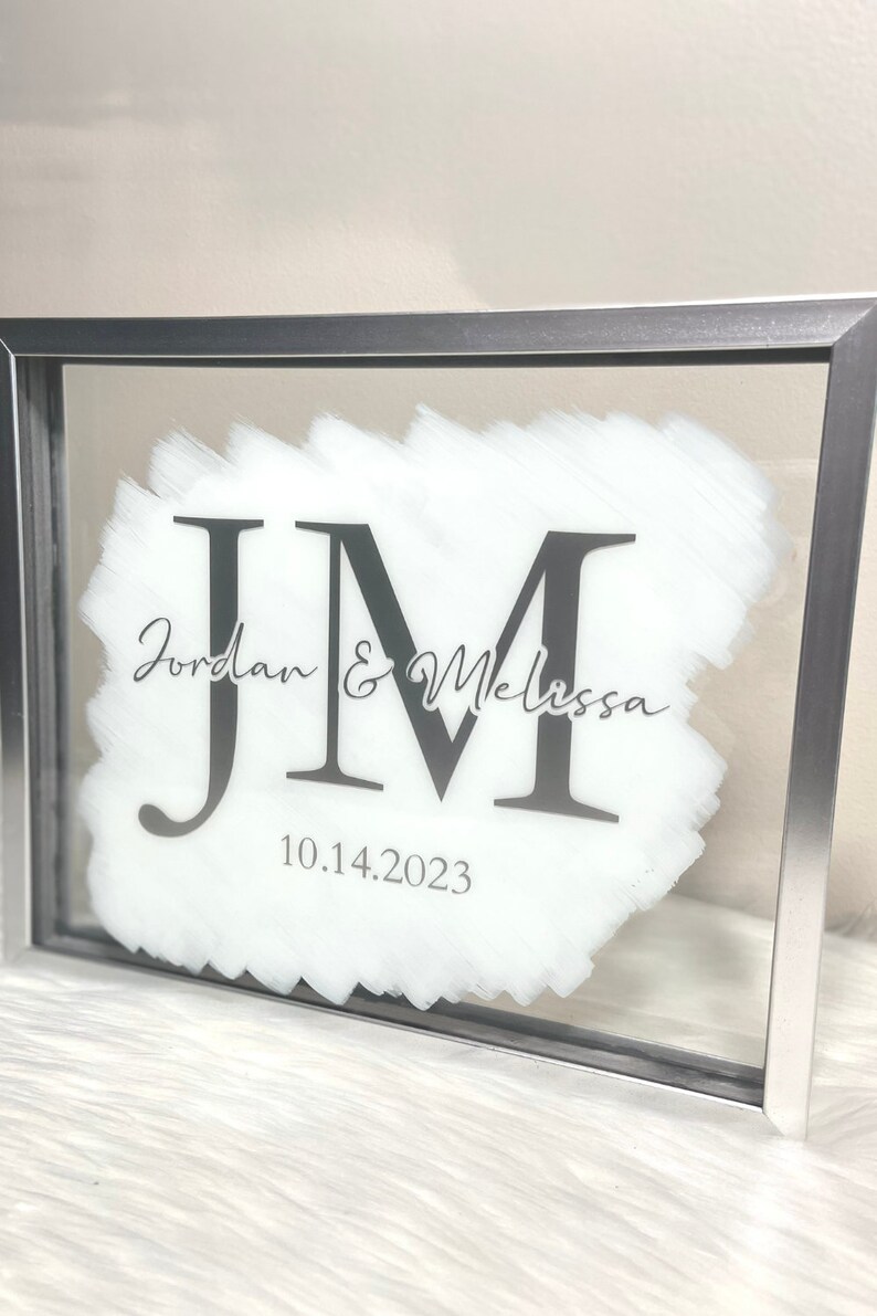 Couples Initials Sign Monogram Wedding Date and Initials Letter Names ...