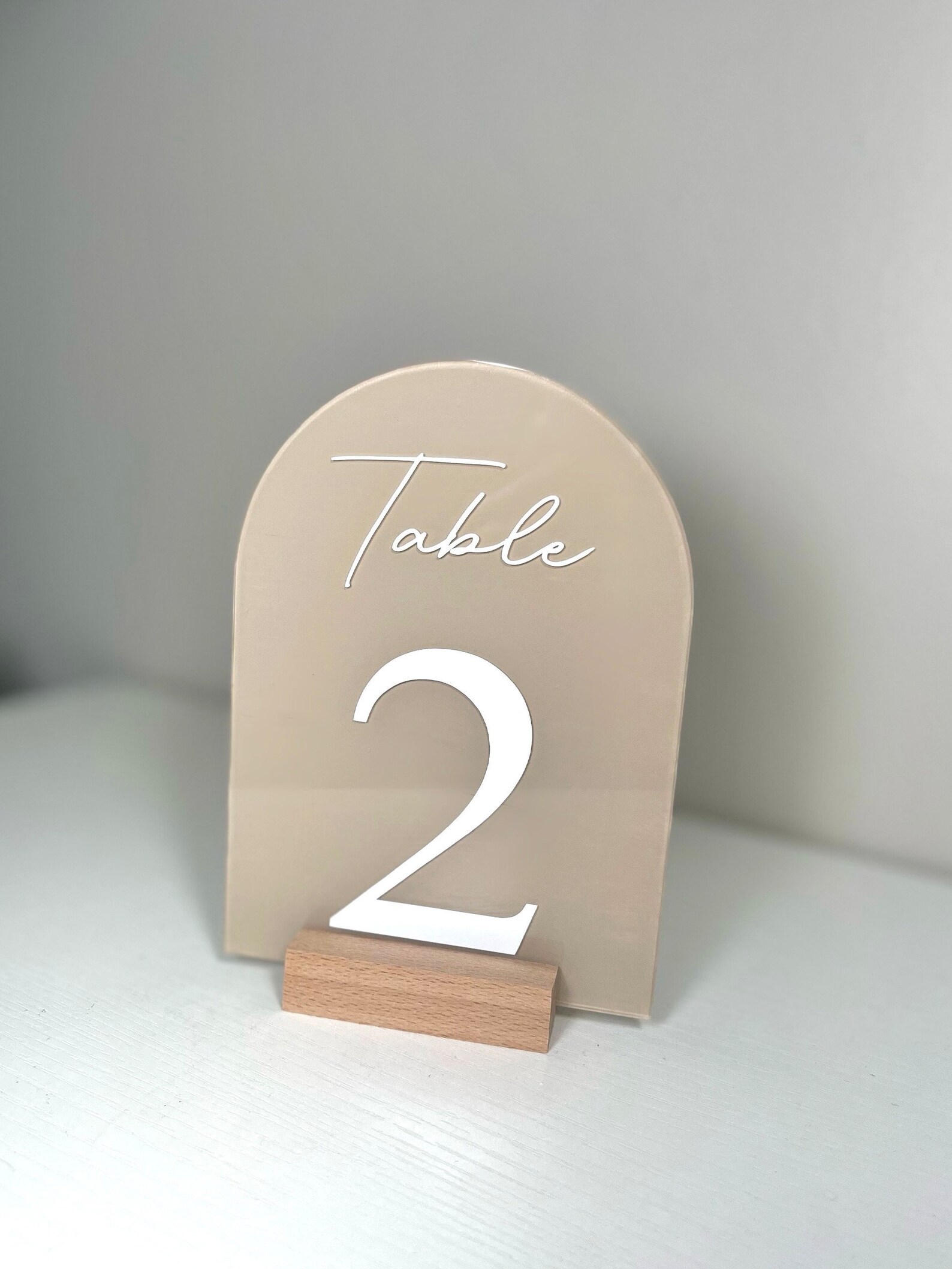 Table Numbers Acrylic With Stand Personalized Table Numbers Painted ...