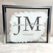 Couples Initials Sign Monogram Wedding Date and Initials Letter Names ...