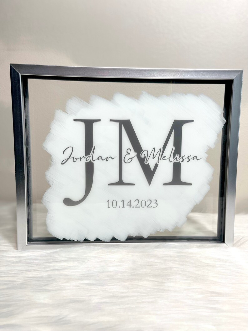 Couples Initials Sign Monogram Wedding Date and Initials - Etsy