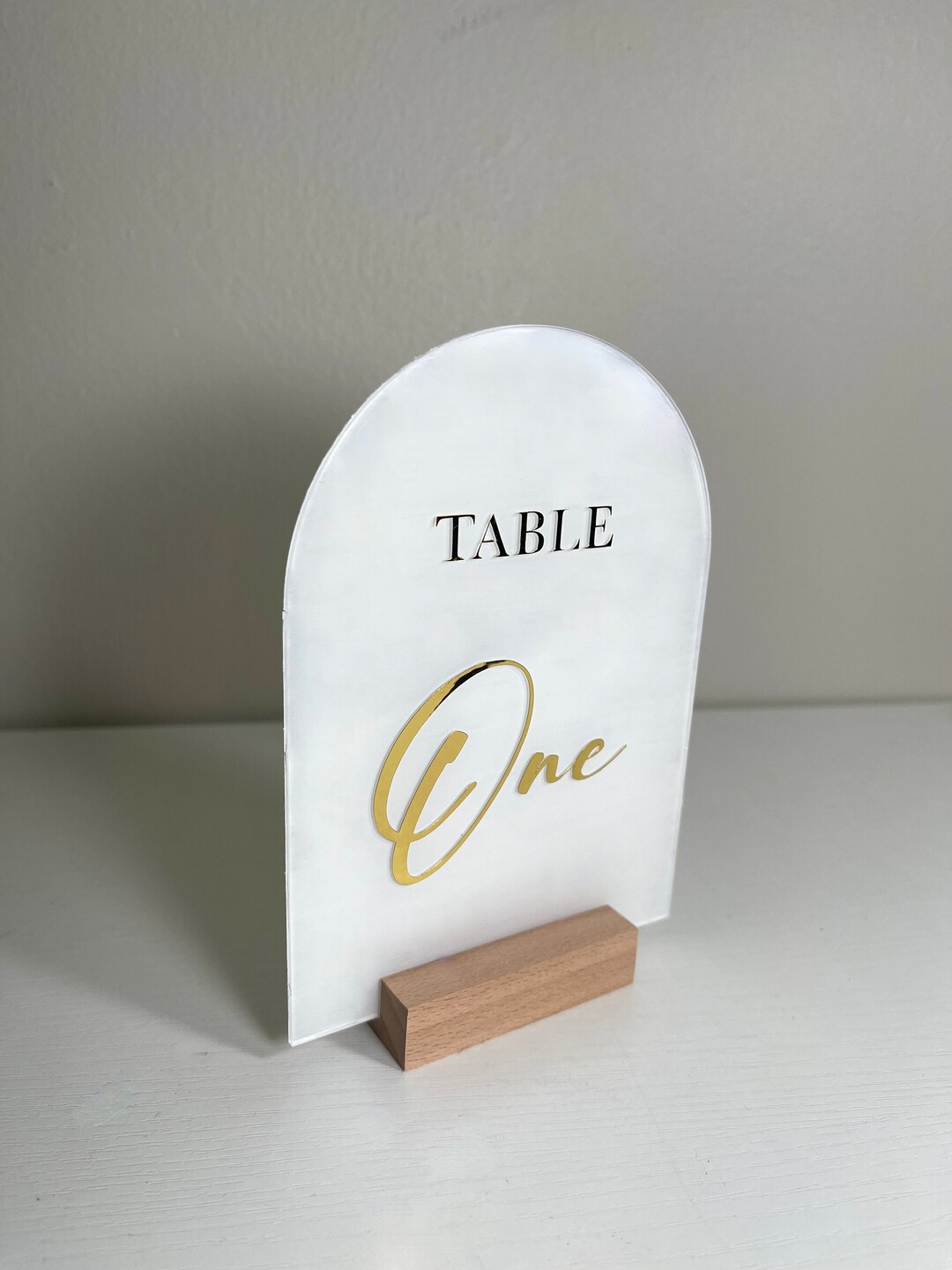 Gold Table Numbers Acrylic Wedding Table Numbers With Stand ...