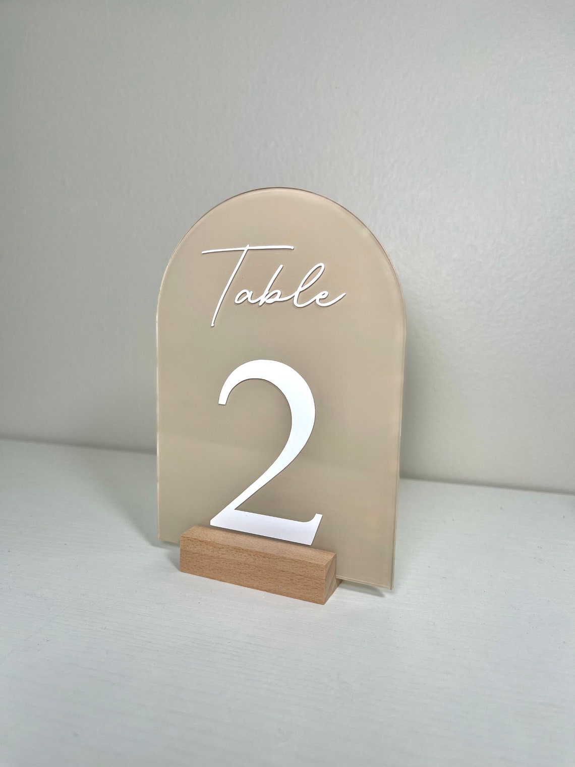 Table Numbers Acrylic With Stand Personalized Table Numbers Painted ...