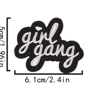 Girl Gang Iron-on Patches | Trucker Hat | DIY | Iron-on Patches | Fun ...