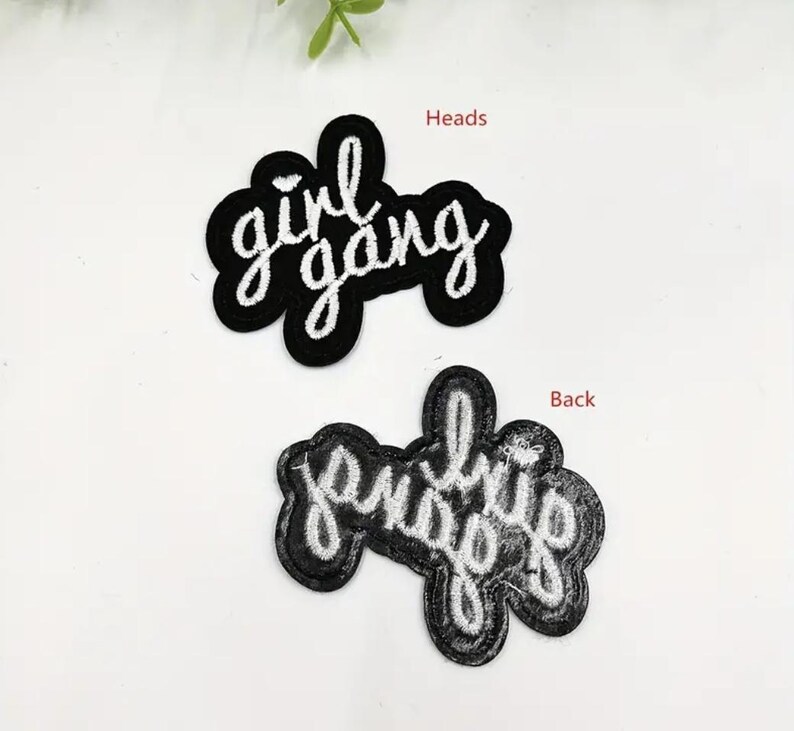 Girl Gang Iron-on Patches | Trucker Hat | DIY | Iron-on Patches | Fun ...