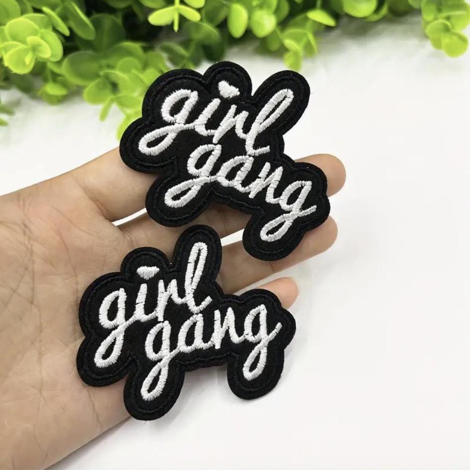 Girl Gang Iron-on Patches | Trucker Hat | DIY | Iron-on Patches | Fun ...