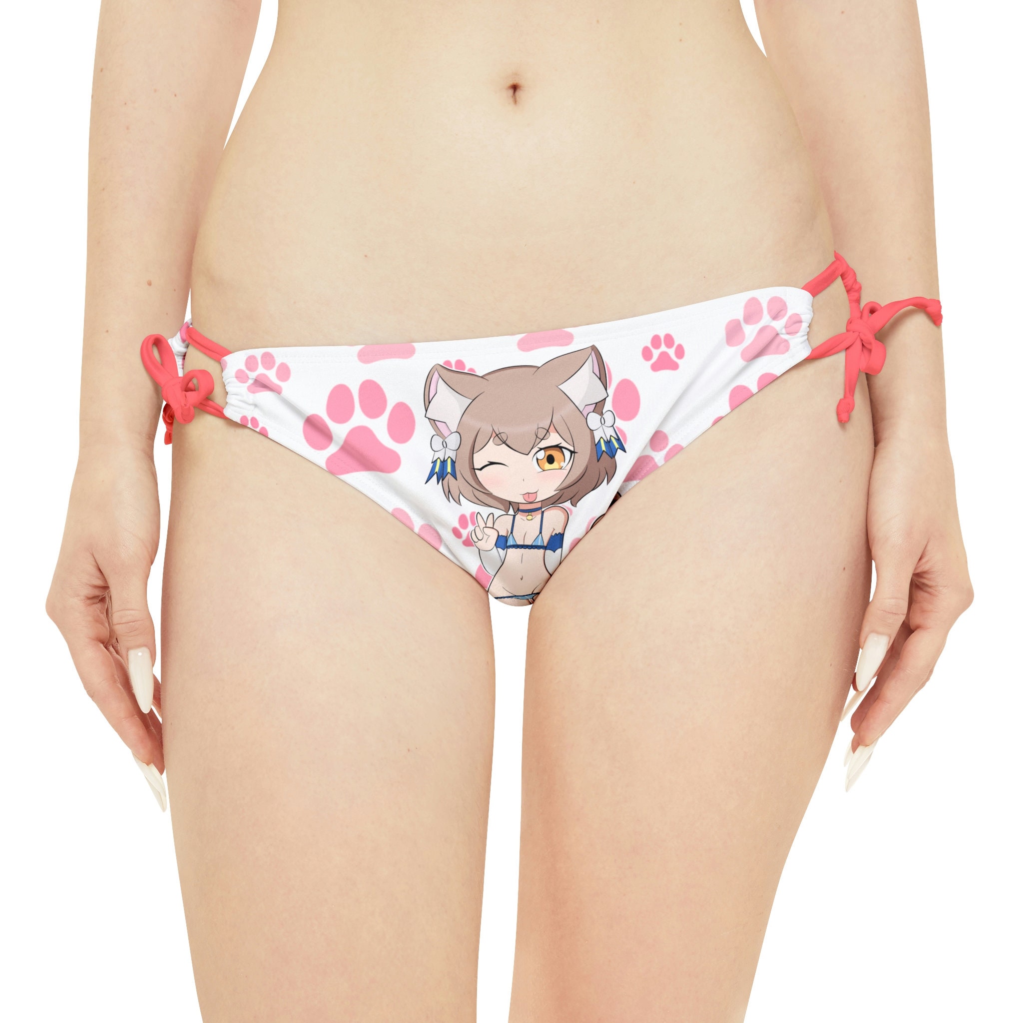 Felix Neko Boy Loop Tie Side Bikini Bottom Femboy Catboy Sissy - Etsy