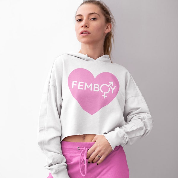Femboy Crop Top Hoodie - Etsy