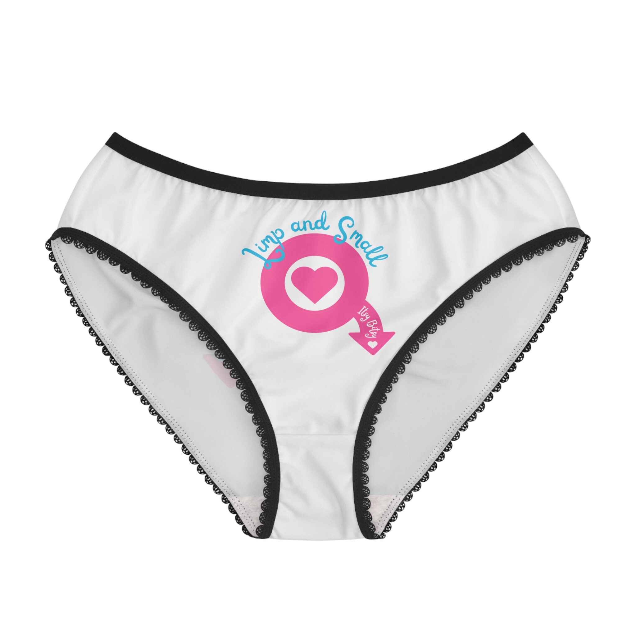 Limp and Small Sissy Symbol Chastity Panties White, Blue & Pink - Etsy
