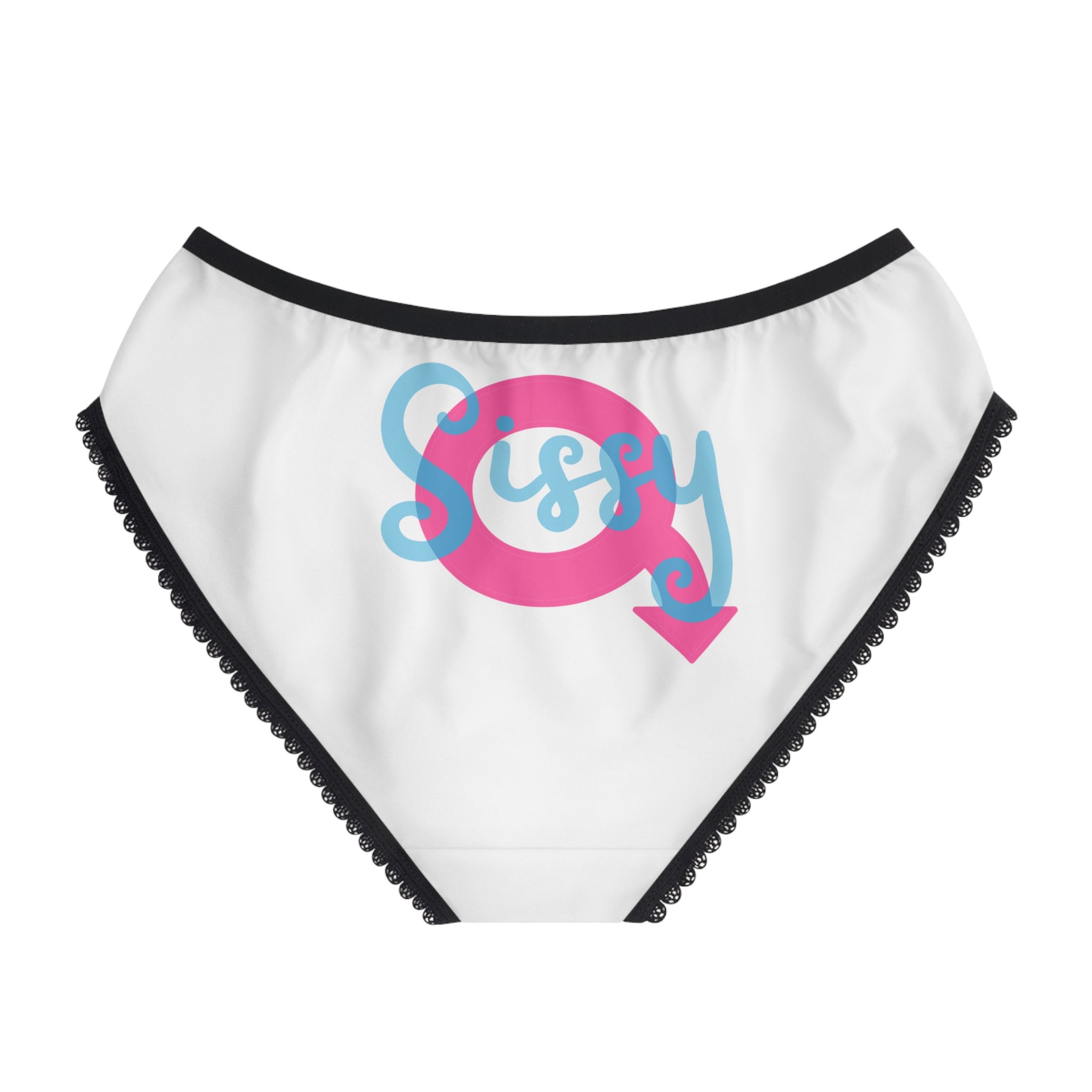 Limp and Small Sissy Symbol Chastity Panties White, Blue & Pink - Etsy