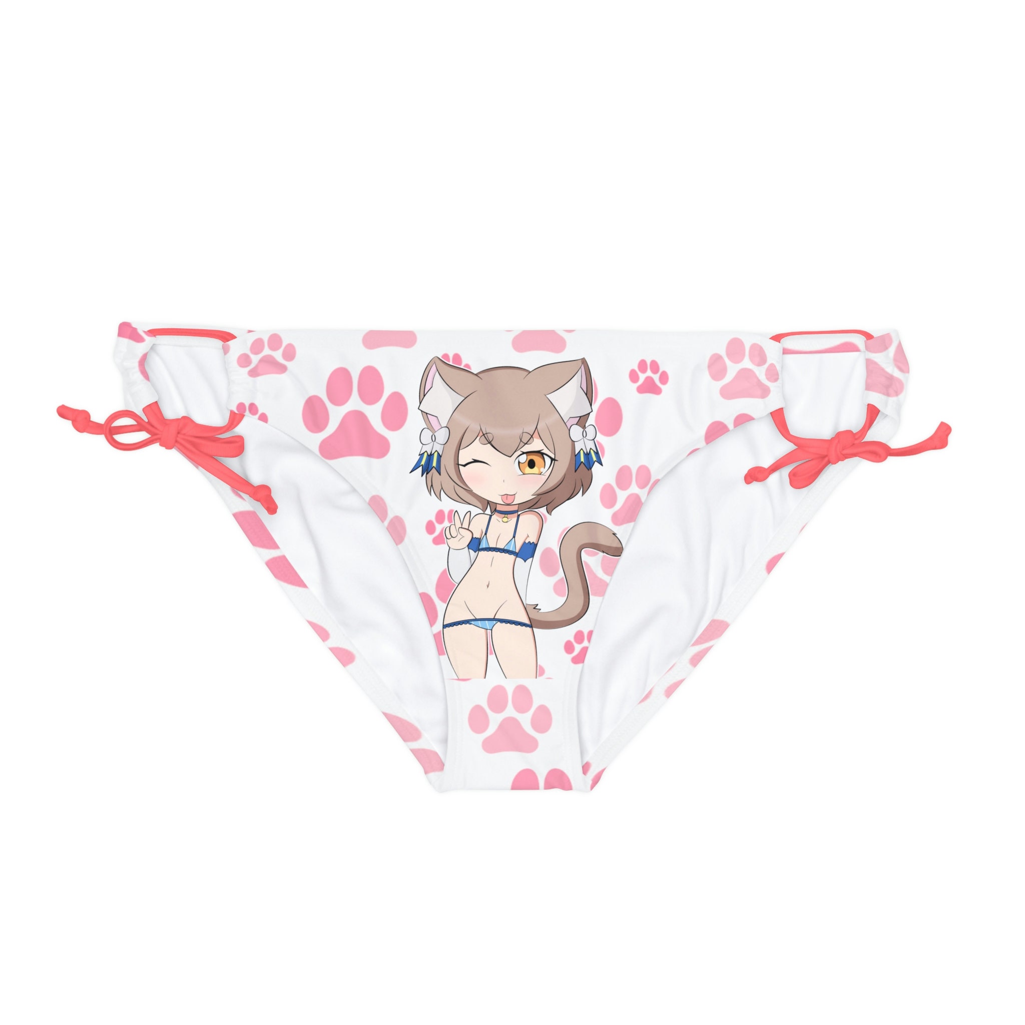 Felix Neko Boy Loop Tie Side Bikini Bottom Femboy Catboy Sissy - Etsy