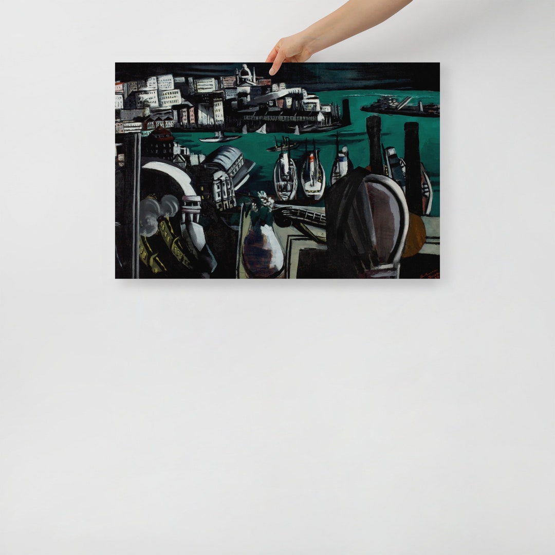 Poster-dock-art-wall Art-max Beckmann-boats - Etsy