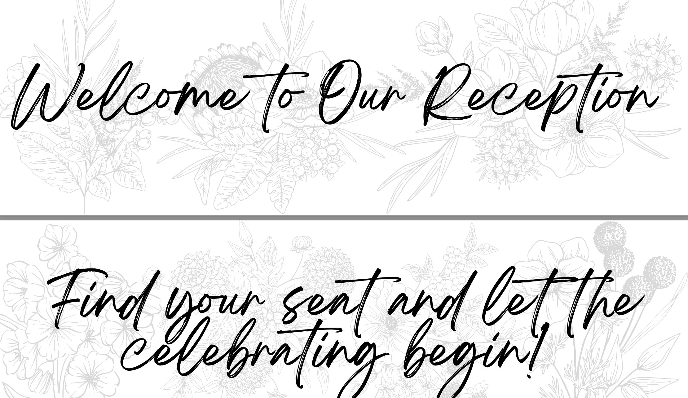 Seating Chart Banners - Etsy