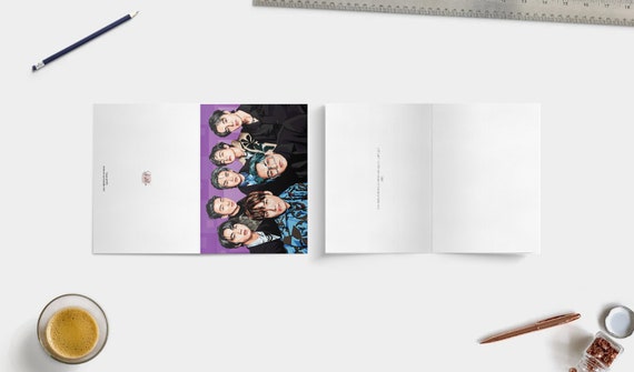 Faces of BTS Greeting Cards - Etsy