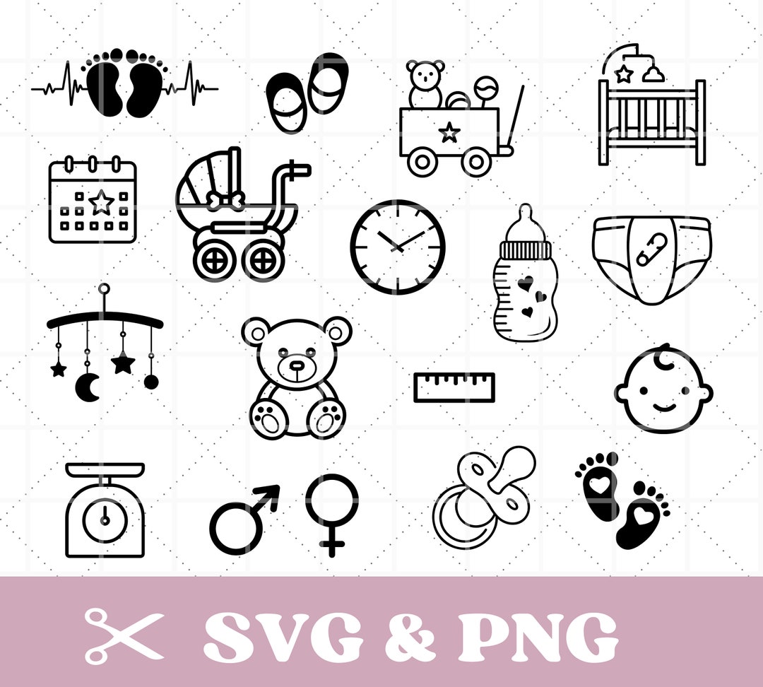 Plotterdatei Baby SVG, Geburt, Gewicht, Größe etc., Download, Babyparty, Babyshower Vorlagen ...