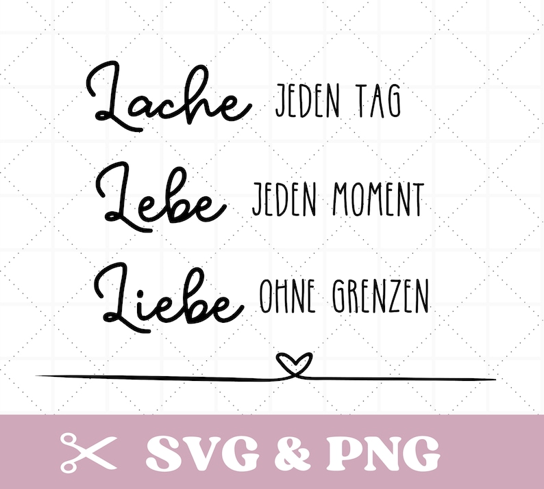 Plotterdatei Spruch in SVG & PNG , motivierend , positiv, deutsch - Etsy.de