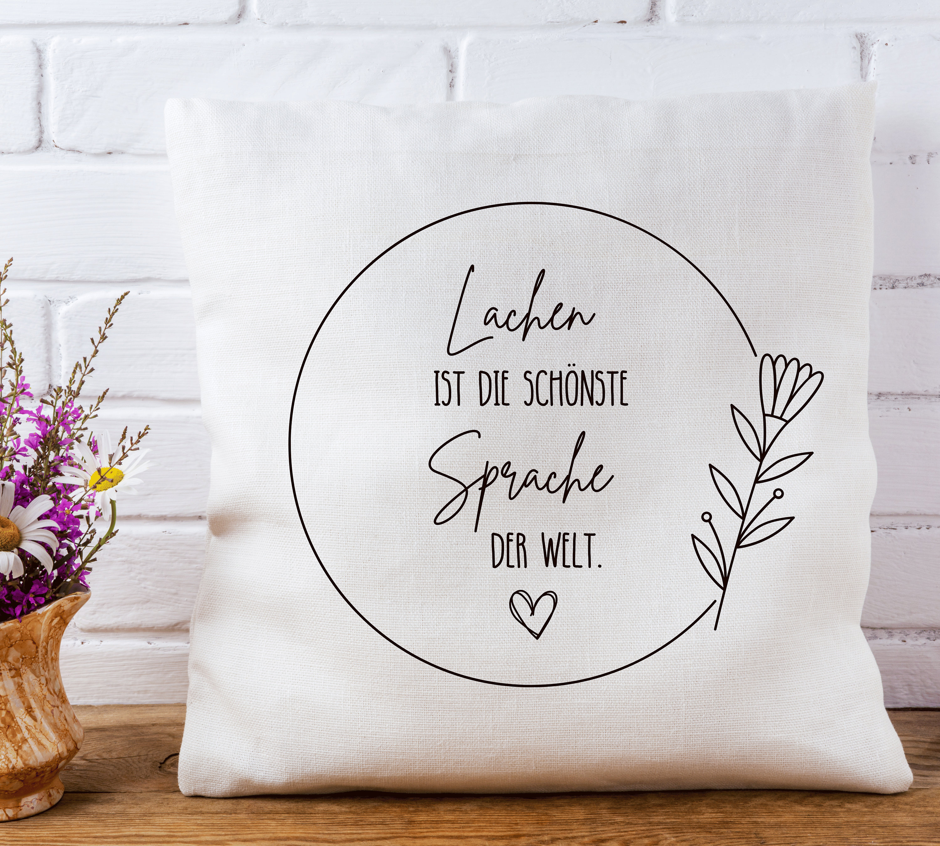 Plotterdatei Spruch in SVG & PNG motivierend mit Blume und - Etsy.de