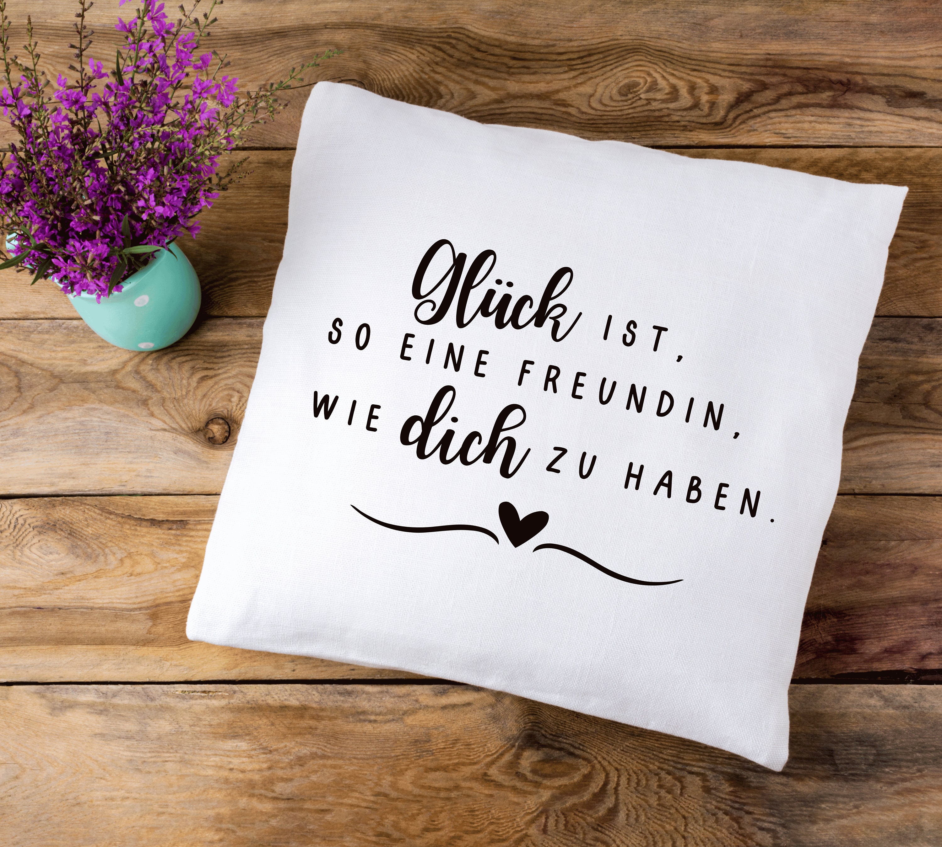 Plotterdatei Spruch Freundin, SVG & PNG, Beste Freundin, Glück ist, so ...