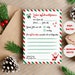 Letter to Santa Claus, Christmas Wish List, Printable, Christmas Letter ...