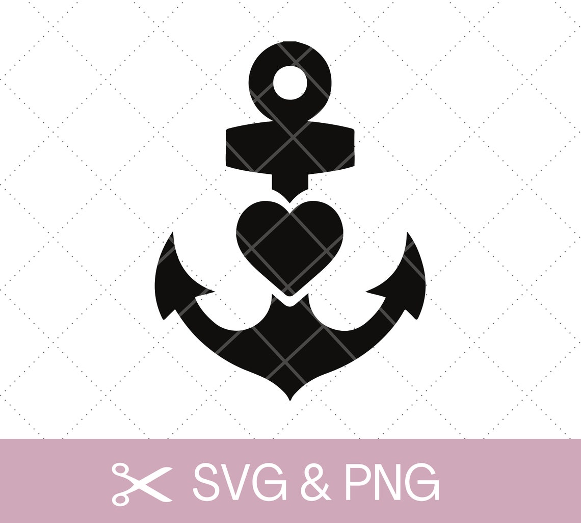 Plotterdatei Anker mit Herz SVG PNG, maritime Design, Cricut Vorlage - Etsy.de